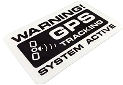 Amazon.com - 2PCS Car Styling Decals Warning GPS Tracking System Active ...