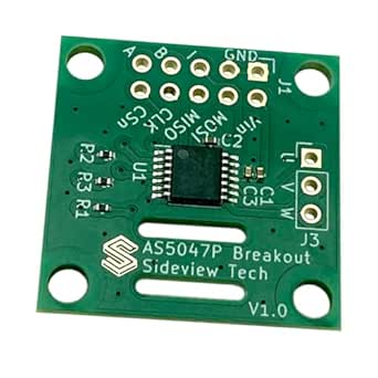 AS5047P Magnetic Rotary Position Sensor/Encoder Breakout Board Module, SPI/ABI/UVW Outputs, 3.3V ...