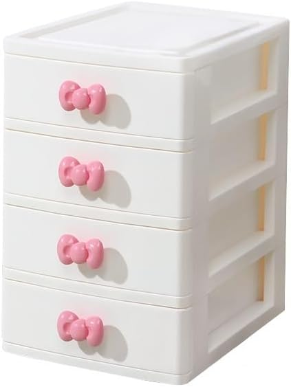 Amazon.com: Cute Drawer Organizer,Kawaii Pink Bowknot Makeup Organizer ...