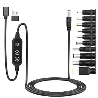 Hoembpn PD & USB auf DC 5.5x2.1mm Adapterkabel - 5V/9V/12V/15V/20V ...