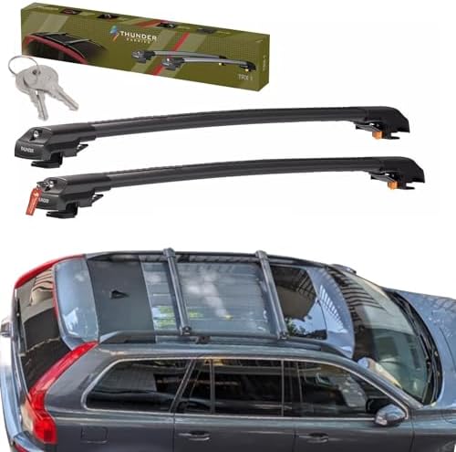 Amazon.com: for Volvo XC70 Wagon 2008-2016 Black Aluminium Roof Racks ...