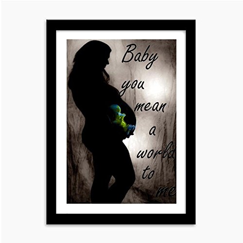 Postergully - Baby Mean A World to Mom Baby Posters for Pregnant Woman ...