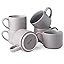 Amazon.com: GBHOME 14 OZ Coffee Mugs Set of 6, Stackable Ceramic Mugs ...