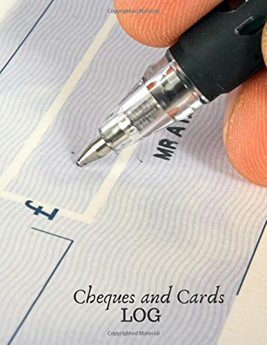 Cheques and Cards Log: Checkbook transaction balance logbook: Journals ...
