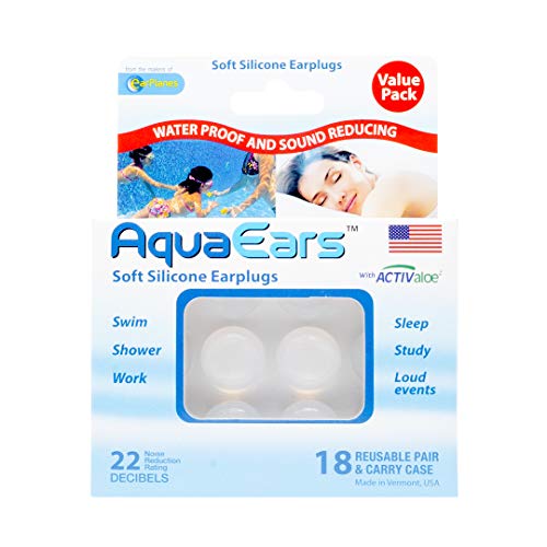 Aqua Ears® Soft Silicone Earplugs 18 Pair - HolidayNomad.com