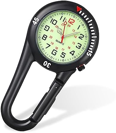 Pocket FOB Watches Luminous Face FOB Watch for Men Clip-On Watch ...