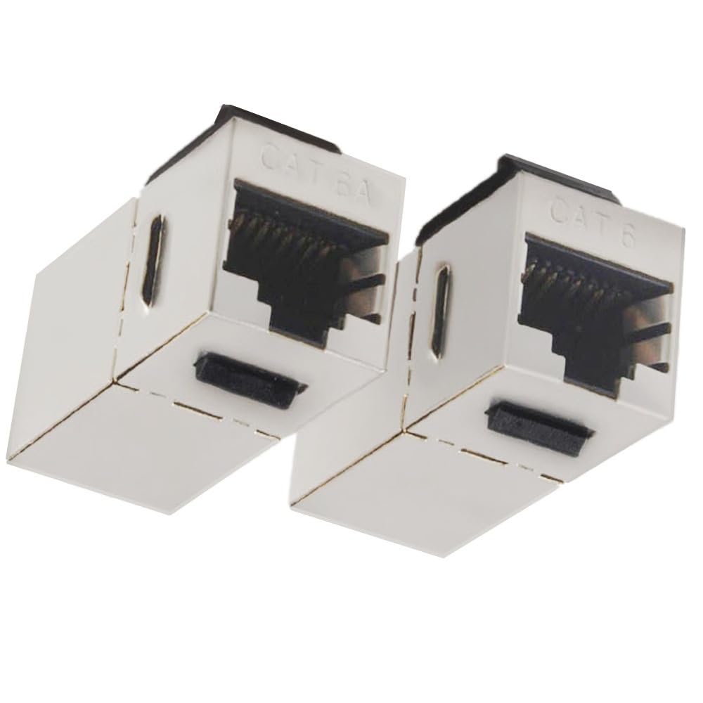 Amazon.com: MTUERANC CAT6 Keystone Jack, 2 Pack RJ45 Couplers Female to ...