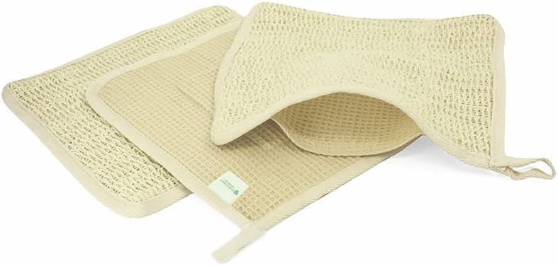Amazon.com: Washcloths with Soap Saver Bag. Two-Sided, Sisal and ...