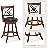 Amazon.com: GOFLAME 24” Swivel Bar Stools Set of 4, Upholstered Counter ...