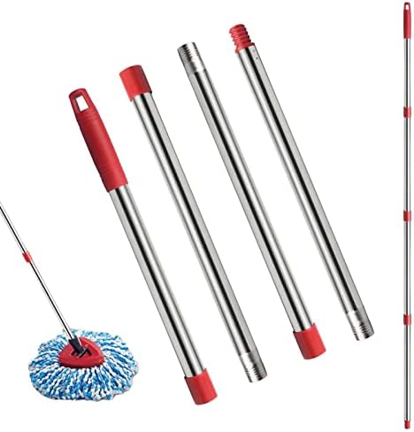 NIWAQ Floor Mop, Mop Stick Replacement Handle, Turboo Microfiber Mop ...