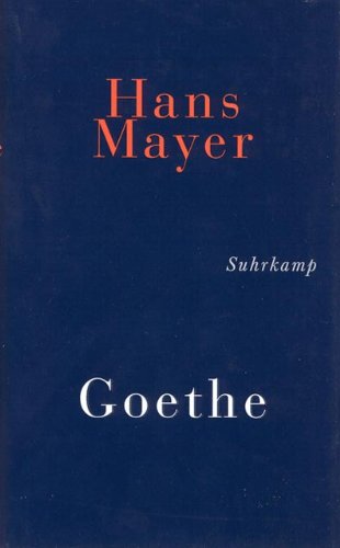Goethe: Hrsg. v. Inge Jens. : Jens, Inge, Mayer, Hans: Amazon.de: Bücher