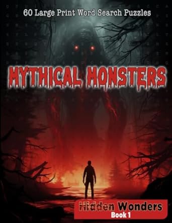 Amazon.com: Mythical Monsters - 60 Large Print Word Search Puzzles ...