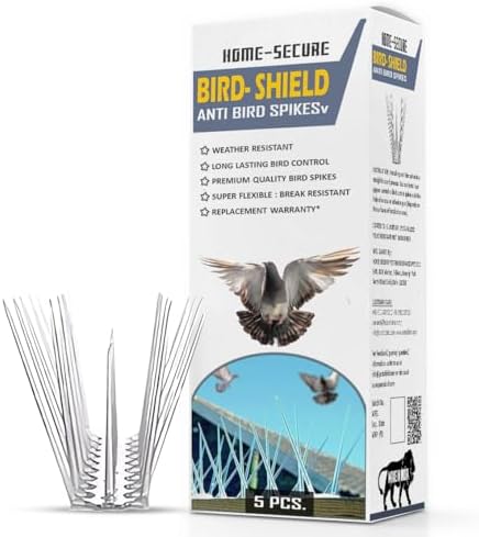 Home-Secure Bird Shield Anti Bird Spikes for Bird Control, Premium Bird ...