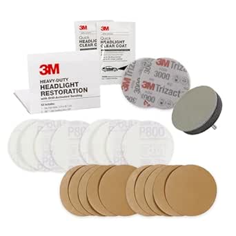 3M Headlight Restoration Kit, Heavy Duty 2-Pack, Easy Heavy Duty Car ...