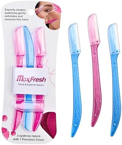 Amazon.com: Facial Razor Hair Removal - Dermaplaning Tool Peach Fuzz ...