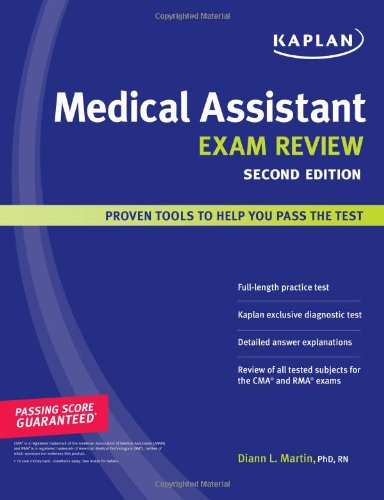 Kaplan Medical Assistant Exam Review: 9781427798473: Medicine & Health ...