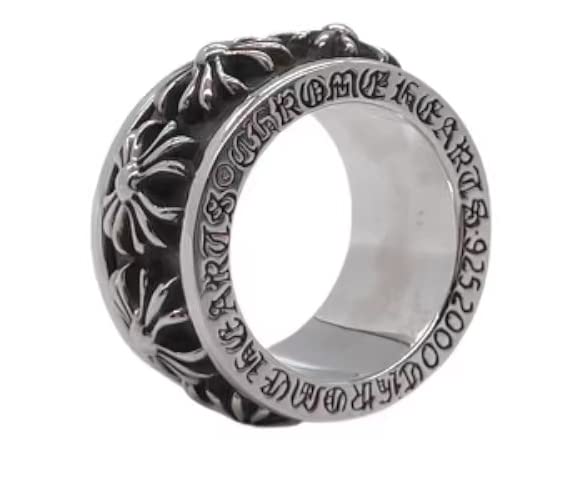 Amazon.com: Cro Heart Ring Replica - Premium Titanium Steel (Chrome ...