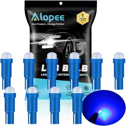 Amazon.com: Alopee 10pcs T5 LED Bulbs Bright Pink Perple 74 LED Bulb ...