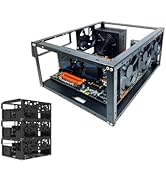 Amazon.com: E02 DIY Computer Case PC Frame Desktop Chassis Stackable ...
