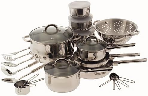 Amazon.com: Philippe Richard 29-Piece Stainless-Steel Cookware Set ...