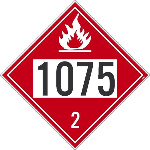 Snapklik.com : DL42BTB 1075 2 Dot Placard Sign