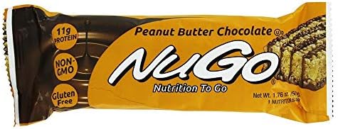 Amazon.com: NuGo Dark Peanut Butter Cup, 12g Protein Bar, Vegan, Gluten ...