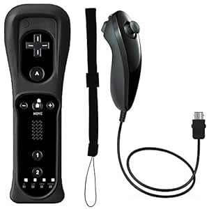 Amazon.com: Wii Remote and Nunchuck Controllers Controller Come with ...