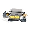 Buy CELLO Bite Buddy Lunch Box with Jacket | 3 Plastic Containers with ...