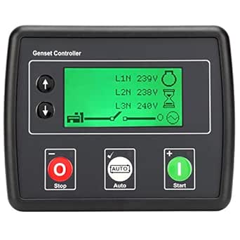 Amazon.com: Mains Detection Control Board LCD Protection Controller Panel Self‑Starting Diesel ...