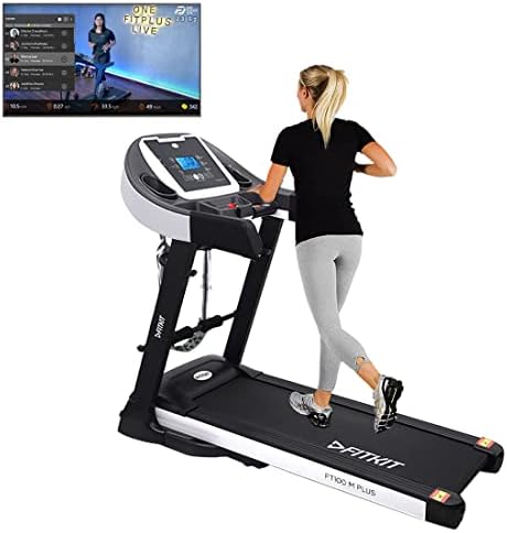 Buy Fitkit Plus Series 3.25HP Peak DC-Motorised Treadmill FT100M, Max ...