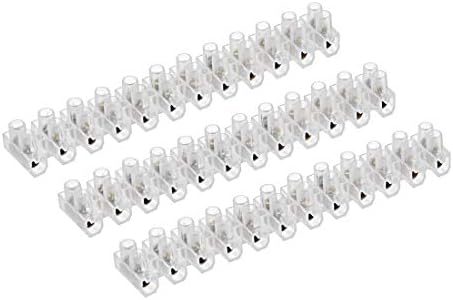 Amazon.com: uxcell Terminal Strip Screw Terminal Barrier Block 5A 12 ...