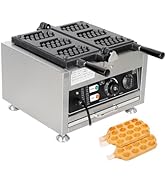 Amazon.com: CPVKRY Coin Waffle Maker for Egg Puff and Hong Kong Waffles ...