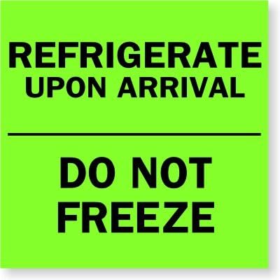 Amazon.com : SmartSign Refrigerate Upon - Arrival Do Not Freeze Labels ...
