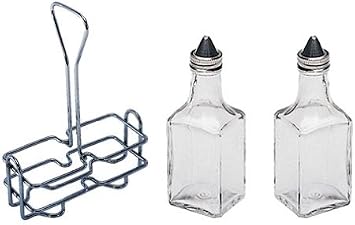 Amazon.com: 6 oz. (Ounce) Tabletop Oil and Vinegar Cruet Glass Bottle ...