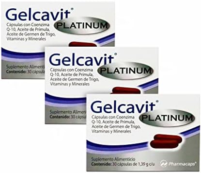 GELCAPS Gelcavit Platinum Con 30 Cápsulas - 3 Pack : Amazon.com.mx ...