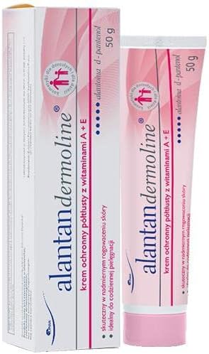 Alantan Dermoline Semi-Skimmed Vitamin A+E Cream 50g : Amazon.co.uk ...
