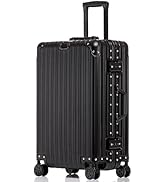 Amazon | [DoubleTT] スーツケース アルミ・マグネシウム合金製 機内持ち キャリーケース アルミフレーム 超軽量 耐衝撃 キャリーバッグ 大容量 TSAロック搭載 静音 大型 ...