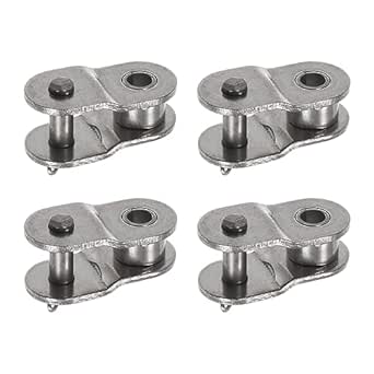 uxcell 4Pcs Chain Offset Half Link Roller 8mm Pitch Stainless Steel ...