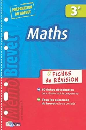 Maths 3e: Fiches de révision : Romet, Jean-Luc: Amazon.es: Libros