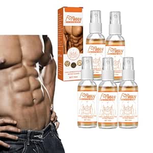 Amazon.com : Men's Abdominal Muscle Spray,Six Pack Firming Spray,Men ...