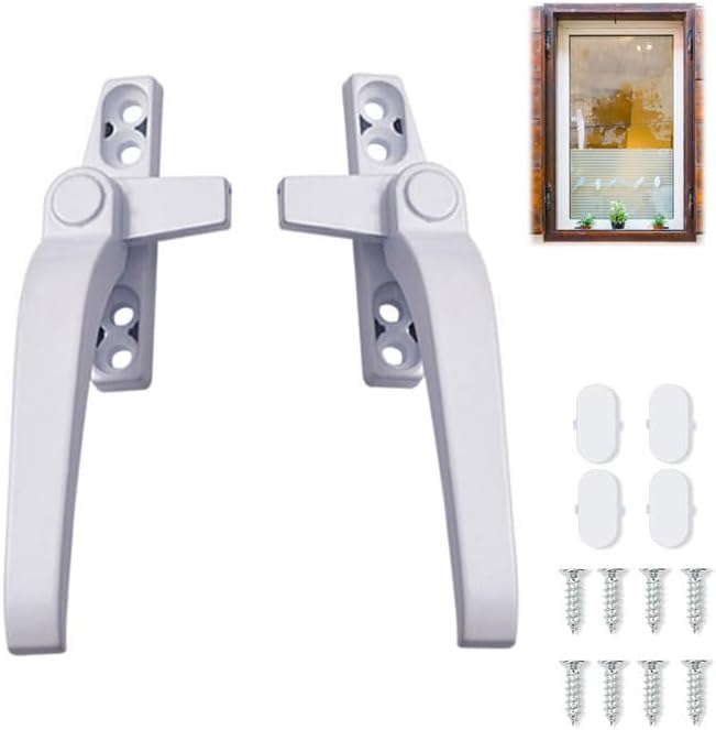 Window Handle, 2PCS Universal White Window Handle Replacement Kit with ...