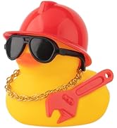 Amazon.com: wonuu Car Dashboard Decorations Rubber Ducks, Construction ...