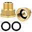 flintronic 1" Female to 3/4" Male BSP Thread Brass Hex Bushing Reducing ...