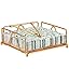 Amazon.com: MOLEDINO Modern Gold Cast Iron Napkin Holder with Wooden Base, Sturdy Square Design ...