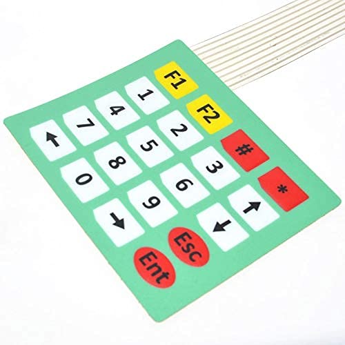 Buy ZHONGJIUYUAN 10pcs 4x5 Matrix Array 20 Key Membrane Switch Keypad ...