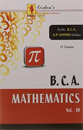 Buy BCA Mathematics - Vol. III (UP Unified) (PB) Book Online at Low ...