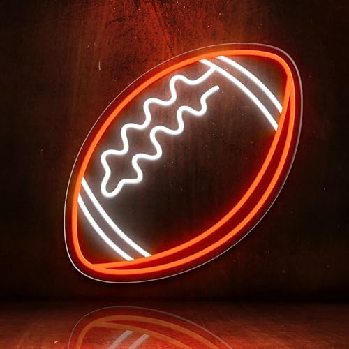 Amazon.com : Football Neon Sign for Wall Decor,Football-Shaped Neon ...