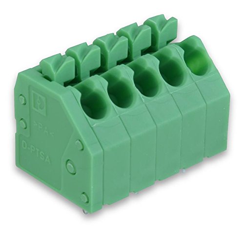 DB9 Male Breakout Board, R/A Connector, Spring Clamp Terminal Block ...