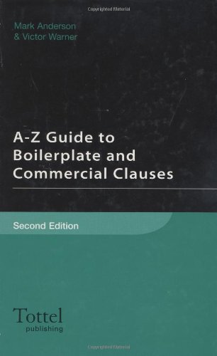 A Z Guide To Boilerplate And Commercial Clauses Anderson Mark Warner