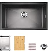 TORVA 54 x 44 cm Honeycomb Embossed Kitchen Sink with Black Nano ...